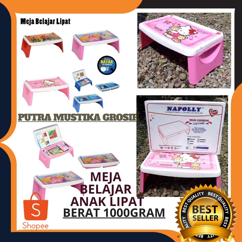 Jual MEJA BELAJAR LIPAT NAPOLLY/ MEJA BELAJAR ANAK / LAP DESK /MEJA ...