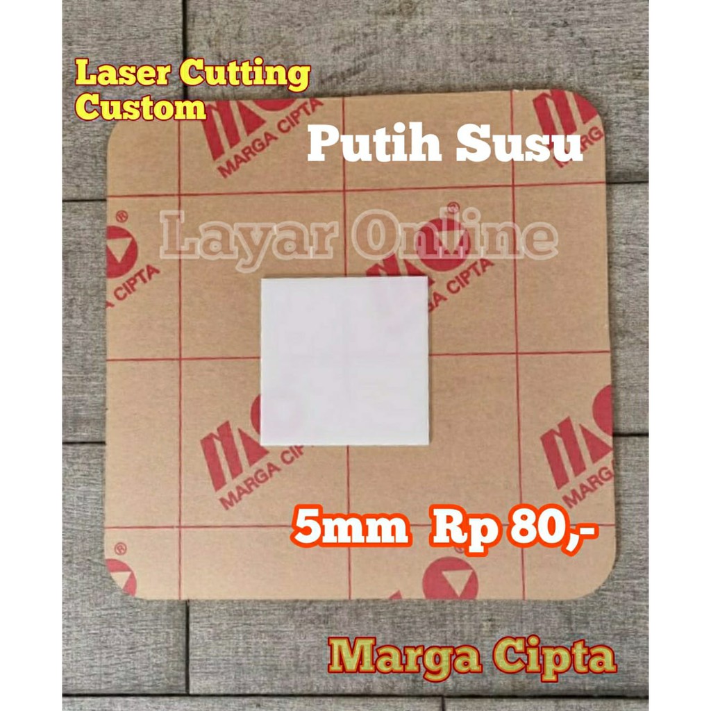 Jual Akrilik Laser Cutting 5mm Custom Acrylic PUTIH SUSU Potongan ...