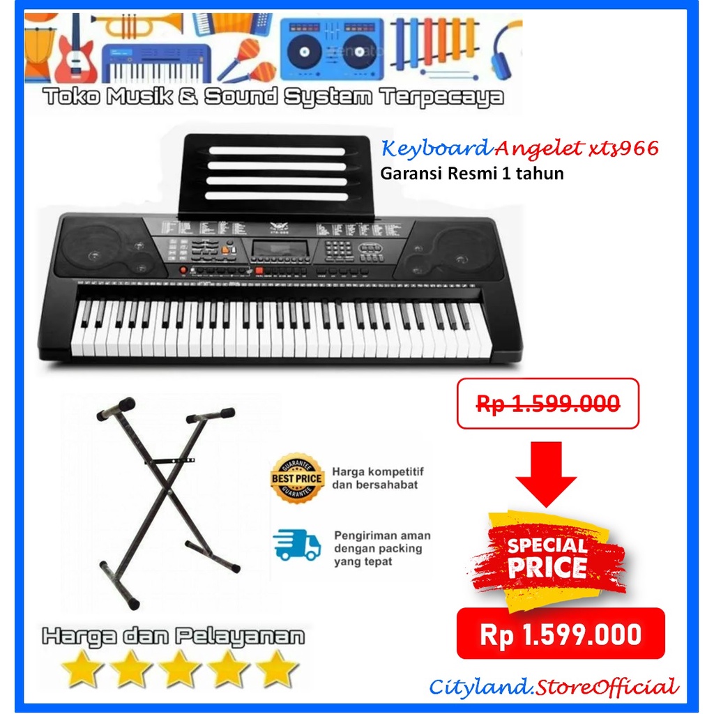 Jual Keyboard angelet xts 966 Original | Shopee Indonesia