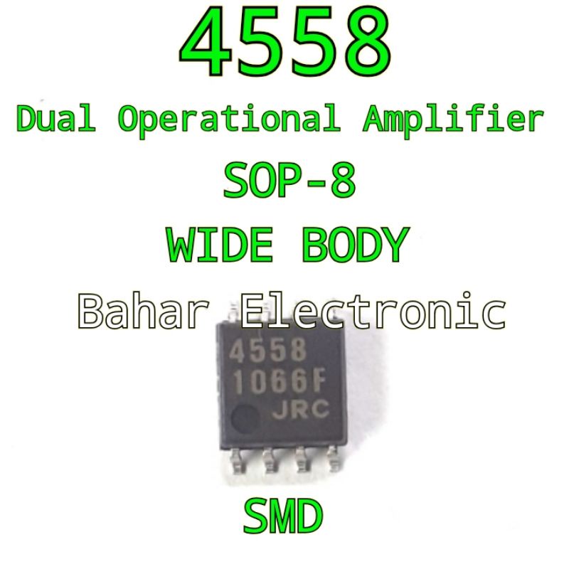 Jual IC 4558 NJM4558 SMD SOP-8 WIDE BODY | Shopee Indonesia