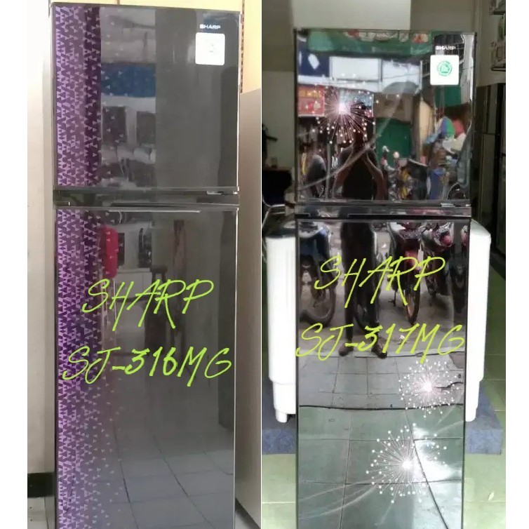 Jual KULKAS SHARP 2 PINTU TIPE SJ-316MG-GB/GR 316 MG atau SJ-317MG-DP/DB 317 MG | Shopee Indonesia