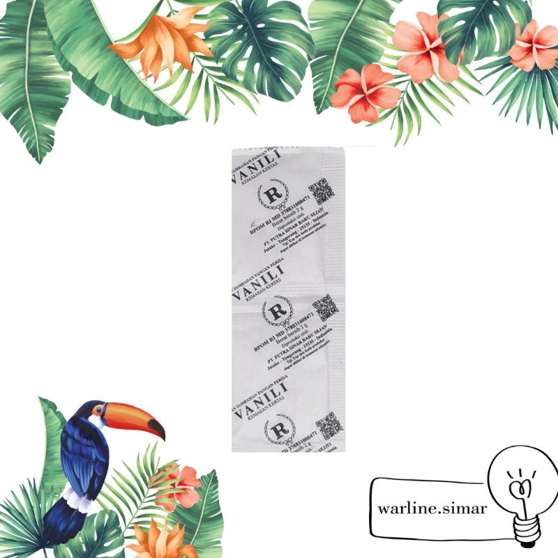 Jual Vanili Bubuk Sachet Penyedap Aroma Kue Panili Wangi Perisai ...