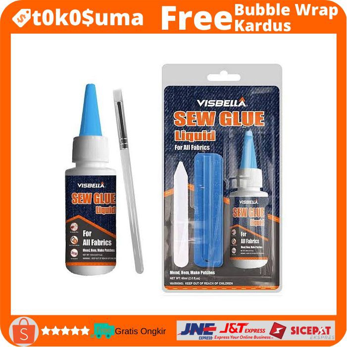 Jual Solusi Kain Robek Tanpa Jahit - Original Sew Glue Tools Kit ...
