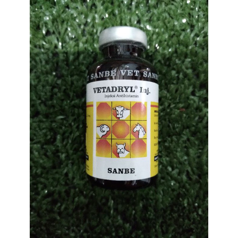Jual Vetadryl inj 100 ml - obat anti alergi anti histamin | Shopee ...