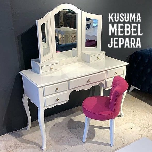 Jual Meja Rias Tolet Minimalis Kayu Mahoni (Panjang 100cm, Lebar 45cm ...