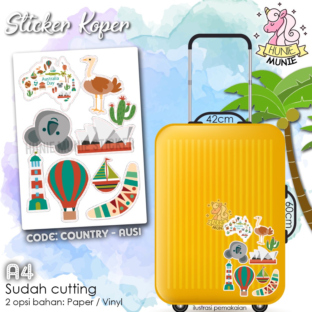 Jual Sticker Koper - Country: Australia Day Stiker | Shopee Indonesia