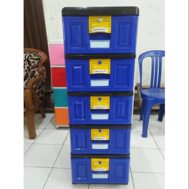 Jual Lemari Plastik Susun 5 Napolly Asli | Shopee Indonesia