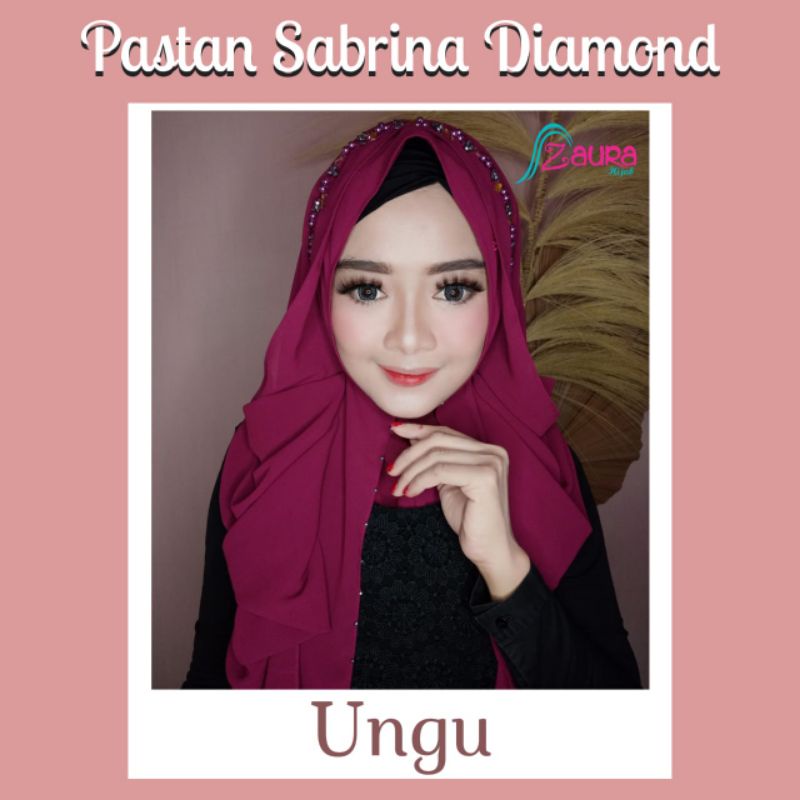 Jual Best seller Sabrina diamond by zaura hijab/Pasmina instan/Hijab ...