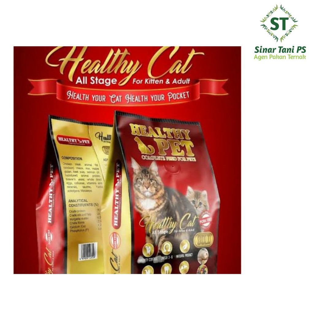 Jual Healthy Pet Repack 1kg Makanan Pakan Kucing Semua Umur Adult ...