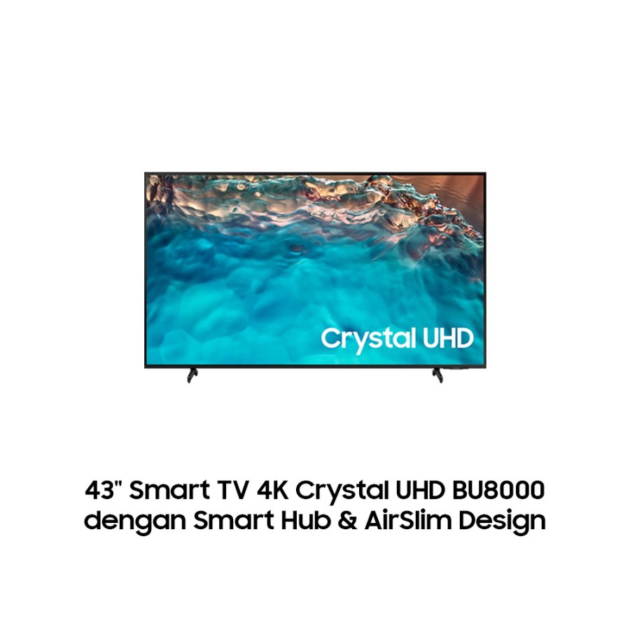 Jual Samsung Smart TV 43 inch Crystal UHD 4K BU8000 dengan Smart Hub ...