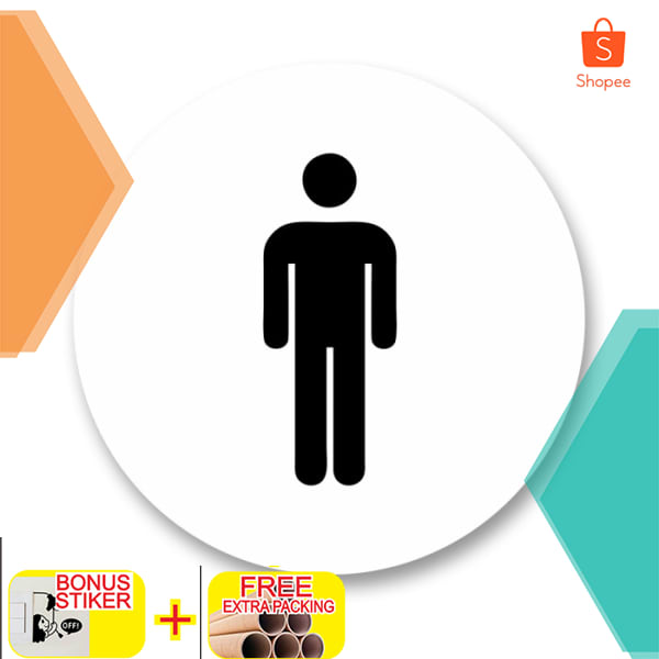 Jual sign system toilet - men signage - door sign Keren | Shopee Indonesia