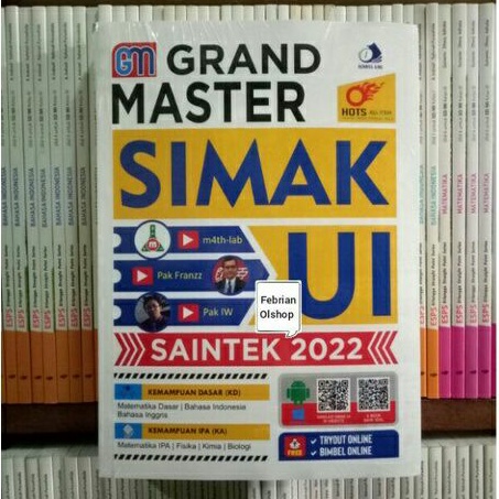 Jual BUKU GRAND MASTER SIMAK UI PROGRAM SAINTEK 2022 | Shopee Indonesia
