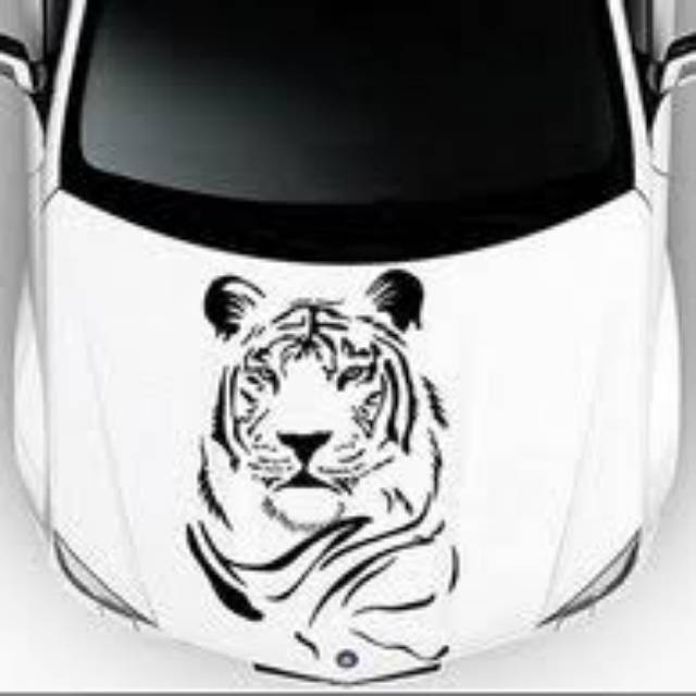 Jual Stiker cap mobil Daihatsu Toyota Avanza motif harimau singa ...