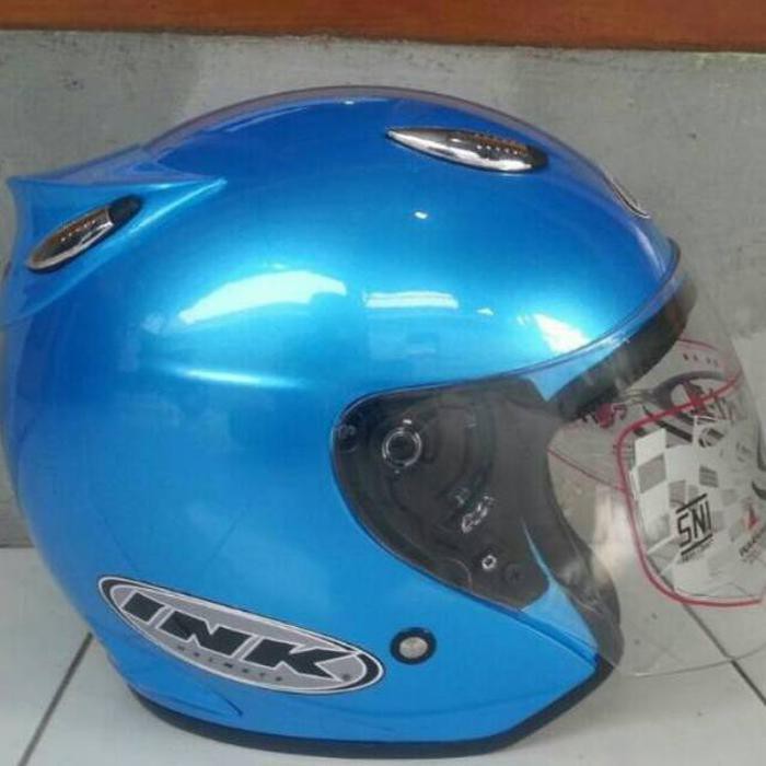 Jual HELM SNI MODEL INK CENTRO BIRU MUDA OR ICE BLUE | Shopee Indonesia