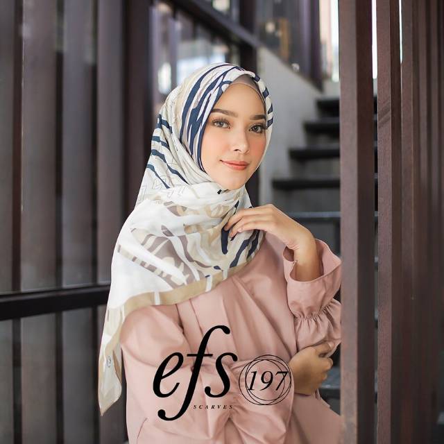 Jual Efs no 197 laser cut - hijab voal printed scarf by efs store | Shopee Indonesia