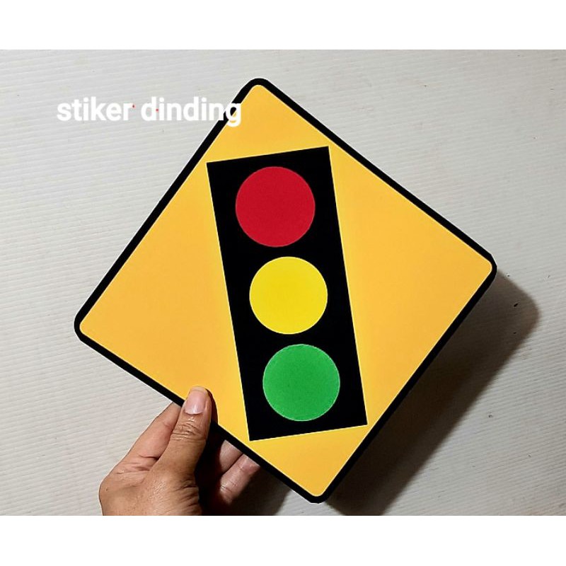 Jual stiker edukasi Rambu lalulintas stopan Lampu merah stiker hiasan ...