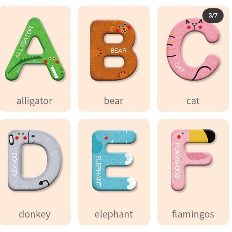 Jual interactive magnetic alphabet pairing | Shopee Indonesia