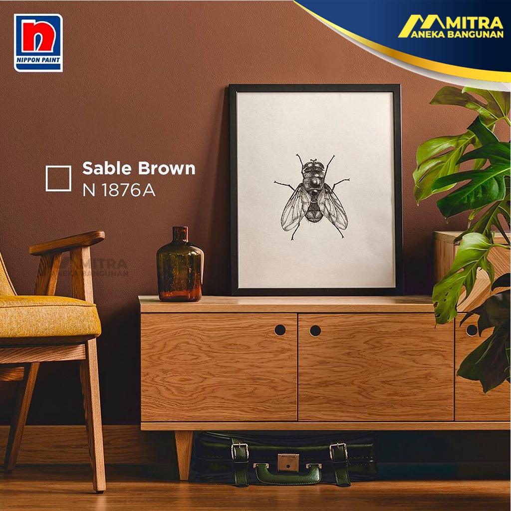 Jual CAT TEMBOK EKSTERIOR INTERIOR NIPPON PAINT SABLE BROWN NP N 1876 A ...