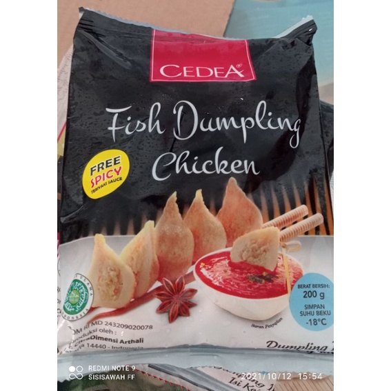 Jual CEDEA Fish Dumpling Chicken Kemasan 200gr Olahan Ikan Beku Seafood ...