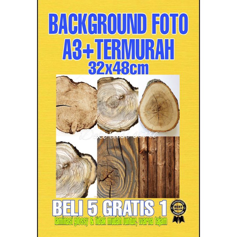 Jual BACKGROUND FOTO A3+/ALAS FOTO MURAH TEMA KAYU uk. 32x48cm.(COD ...
