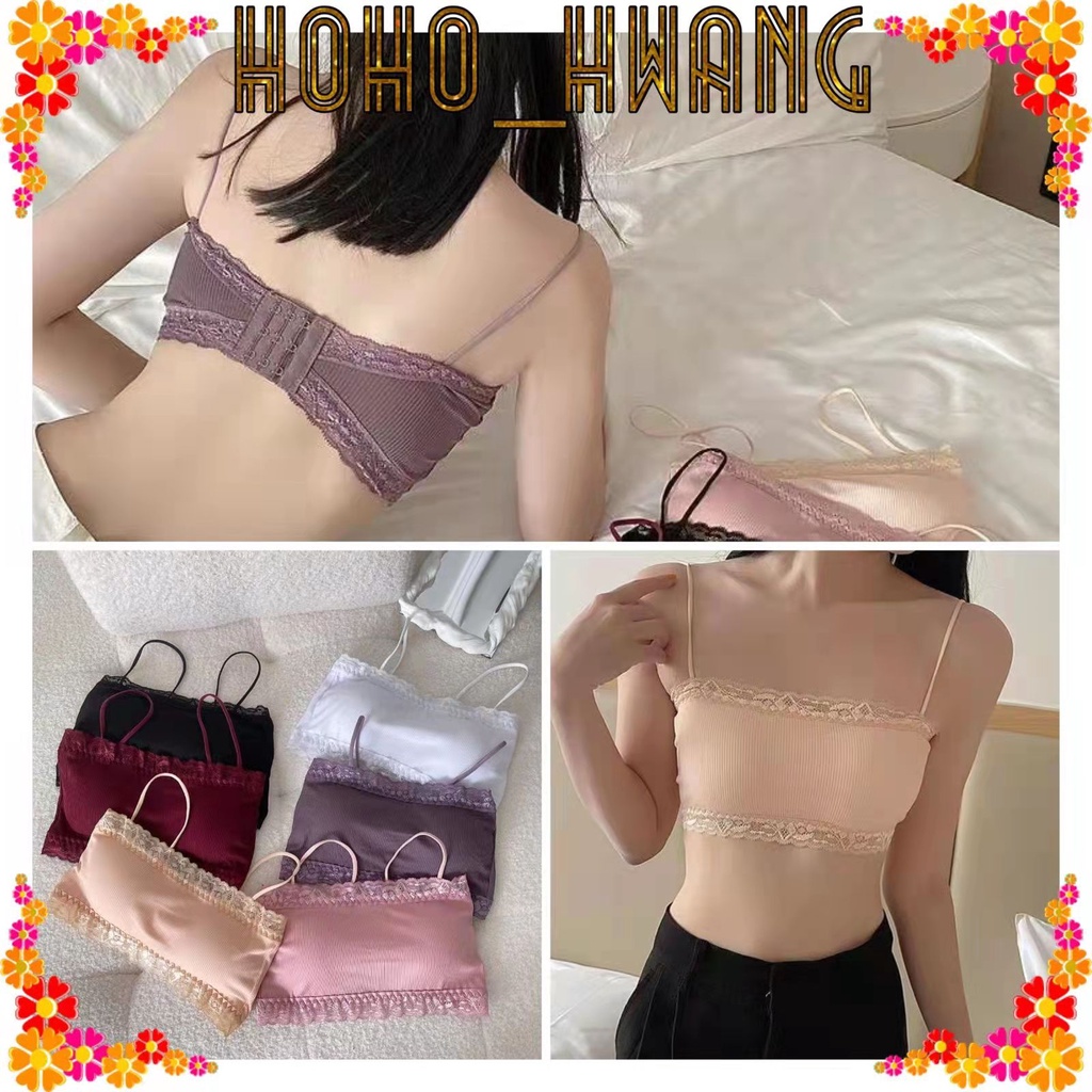 Jual HOHO_HWANG (B-68) BH Bra Wanita Tanpa Kawat Pakaian Dalam bralette Elastis Sexy sport bra ...