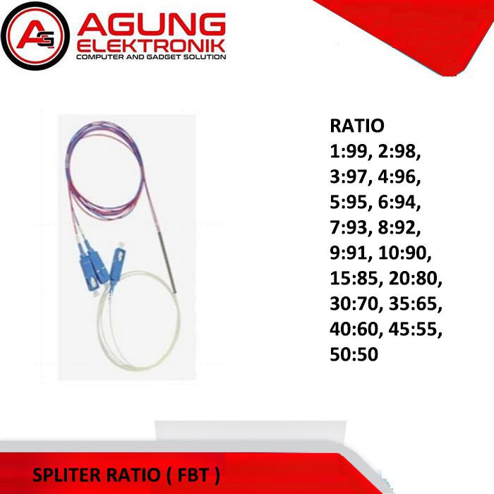 Jual Splitter ratio 1*2 Three window/FBT spliter ratio/coupler rasio ...