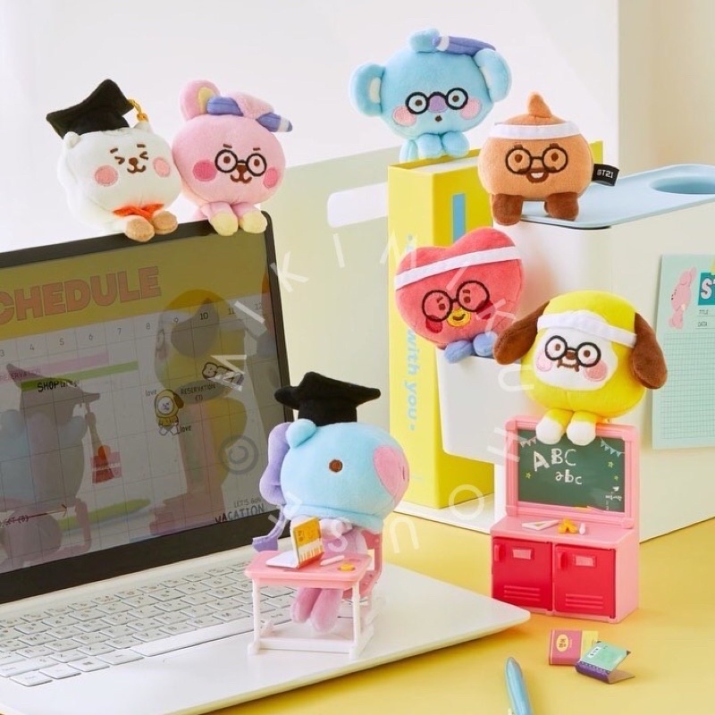 Jual BT21 Study With Me Monitor Doll BOOK OFFICIAL LINE FRIENDS FIGURE ...
