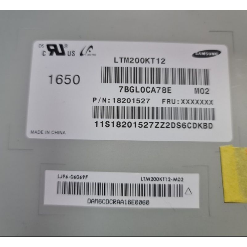 Jual LCD LED PANEL AIO LTM200KT12 20INCI HP ProOne 400 G2 | Shopee ...