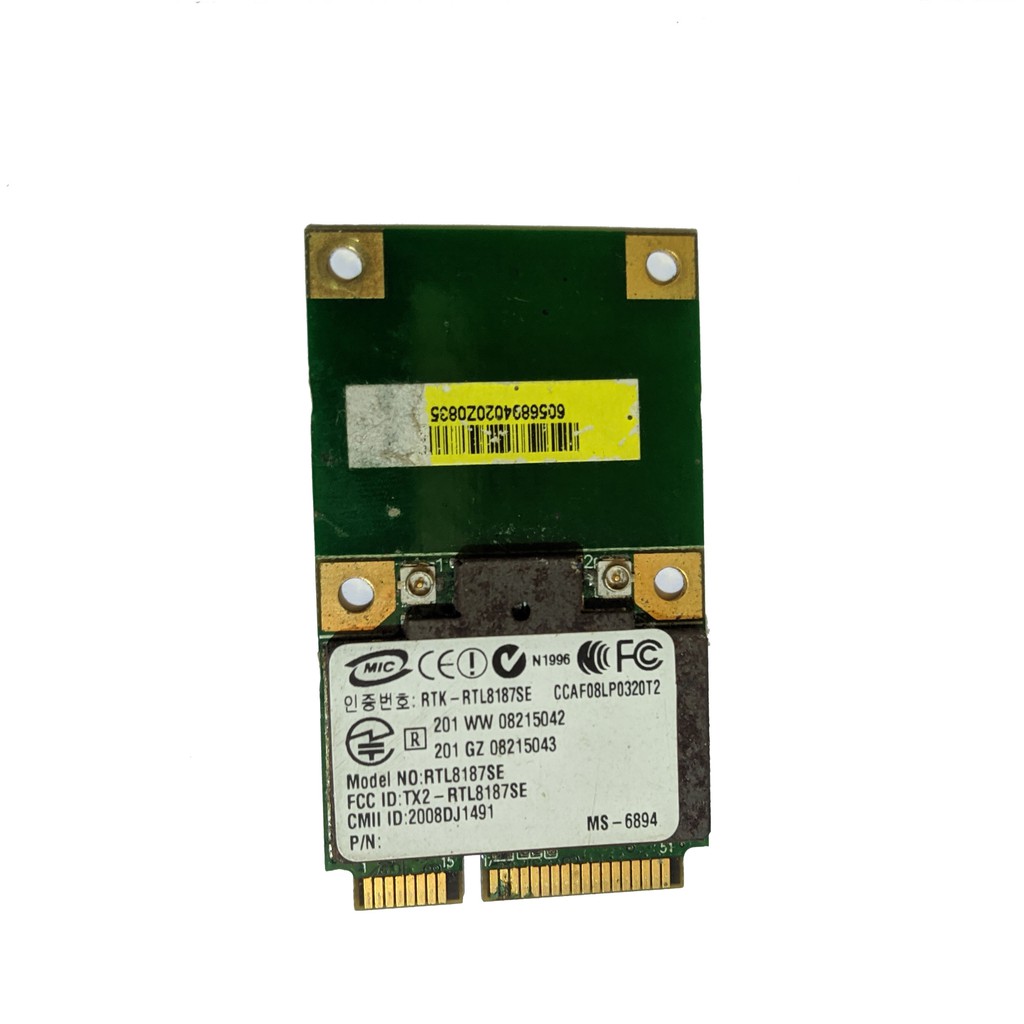 Jual Wifi Adapter Realtek RTL8187SE b/g PCIe Half/Full Mini Card ...