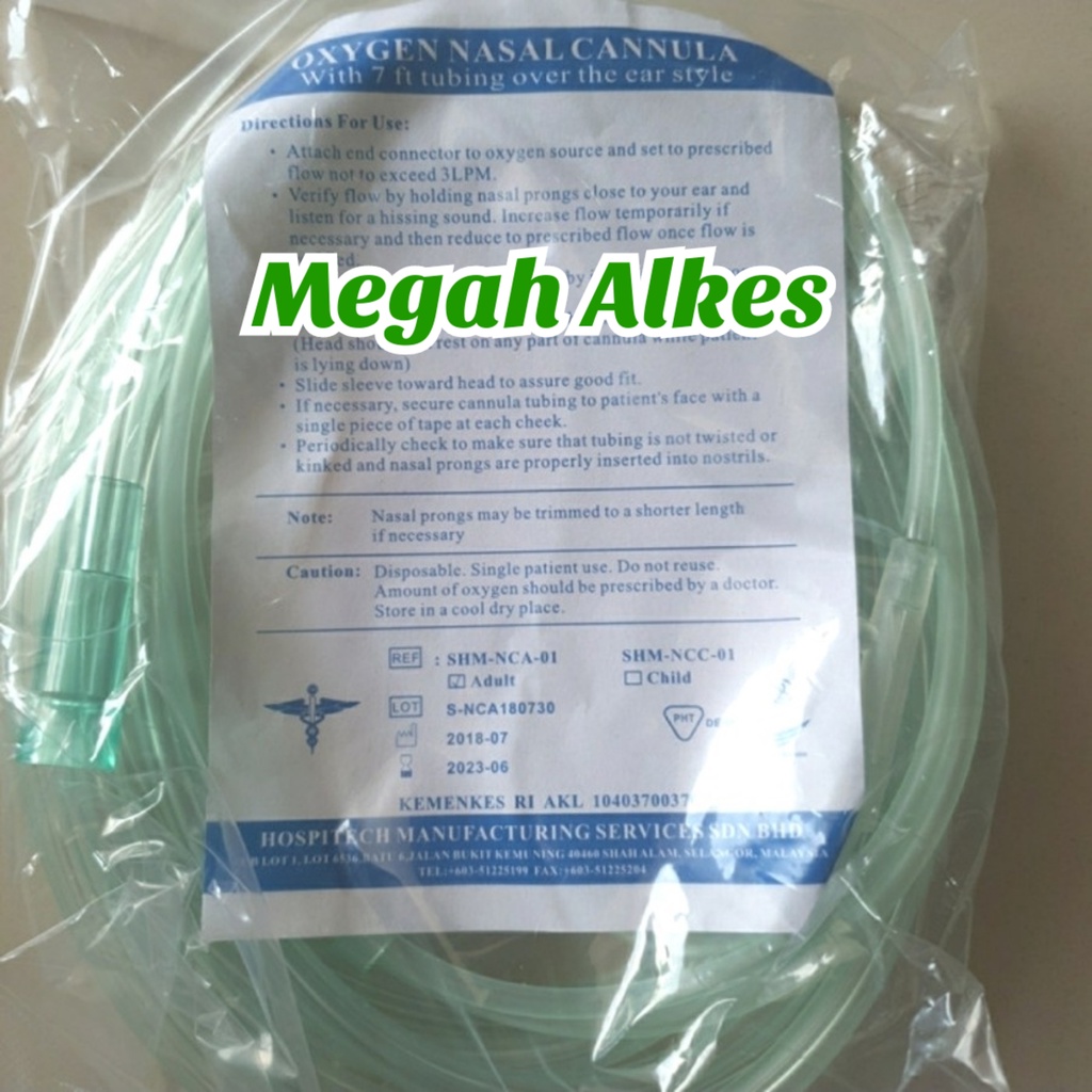 Jual Nasal Oxigen Cannula / Selang Oksigen Dewasa | Shopee Indonesia