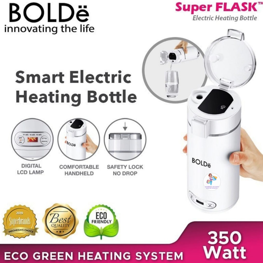 Jual Bolde Travel Smart Super Flask Electric Heating Bottle Pemanas Air ...