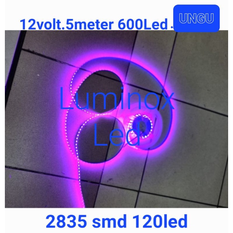 Jual lampu flexible strip light ungu 2835 smd 12volt 120led drop ...