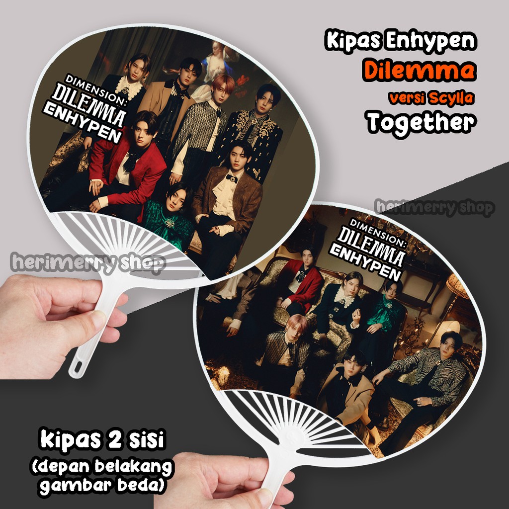 Jual Kipas Kerang Enhypen Dilemma versi Scylla - Merchandise KPOP Hand ...