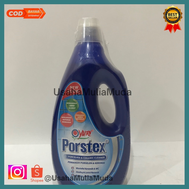 Jual (PCS) Porstex 1000ml Pembersih Lantai Keramik/Closed/Dinding ...