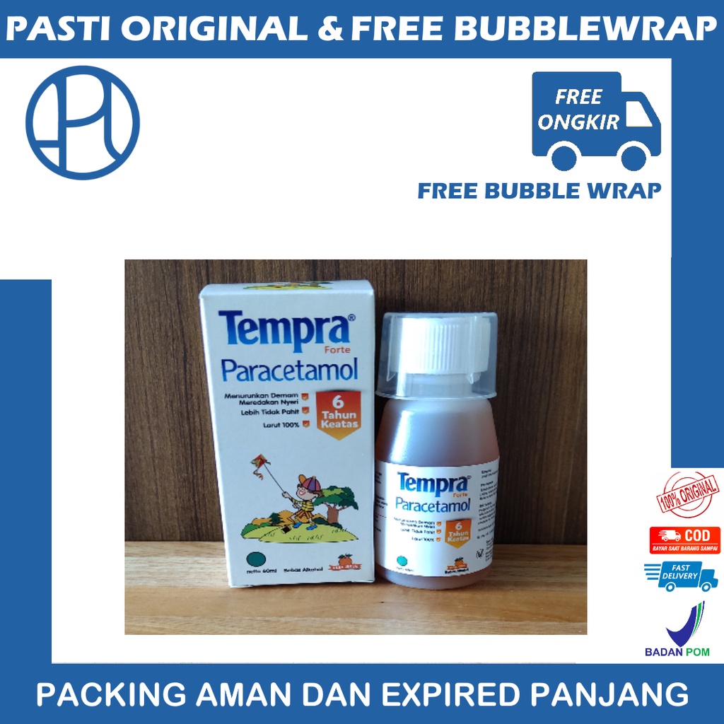Jual TEMPRA FORTE SYRUP 60ML MERINGANKAN DEMAM PANAS BAYI BALITA RASA ...