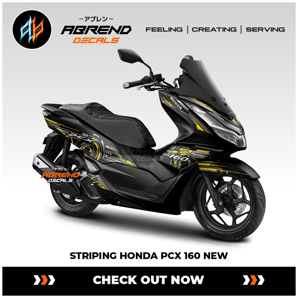 Jual Striping Pcx 160 Grafis Custom / Stiker Motor Honda Pcx New Desain ...
