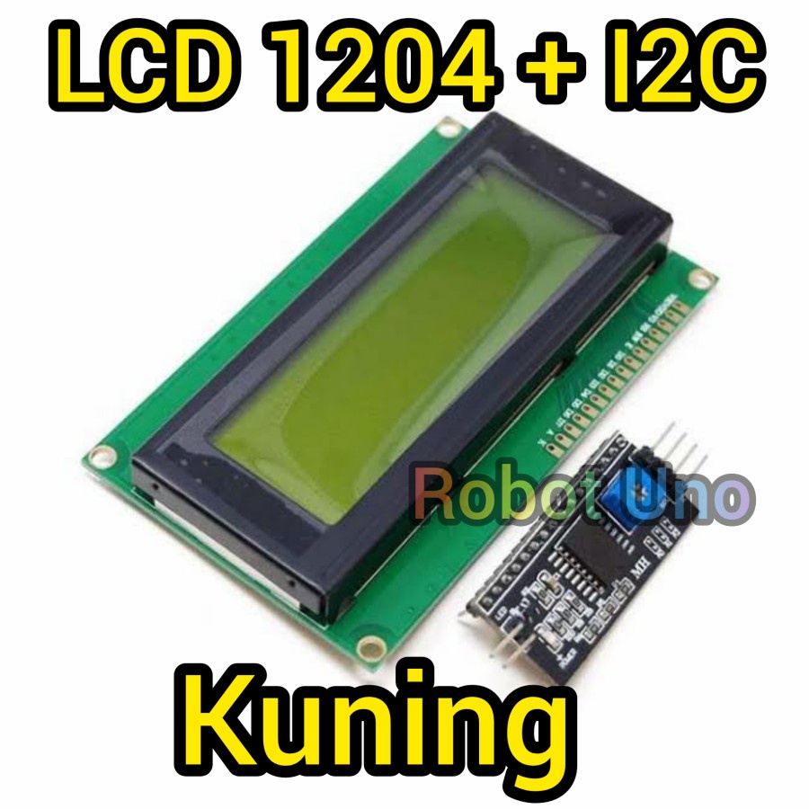 Jual LCD 20x4 2004 I2C Kuning Display Arduino Raspberry Pi | Shopee ...