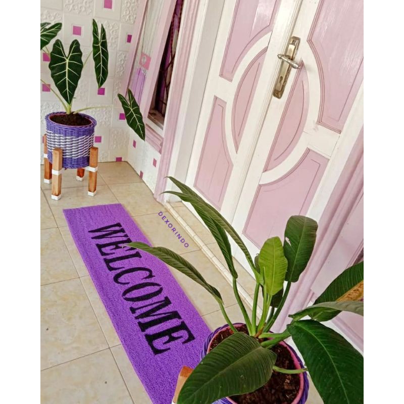 Jual KESET WELCOME PRINT - Keset Karakter Tulisan Welcome Antislip ...