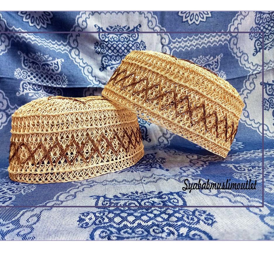 Jual [PRODUK 7HGOO] Peci Akar Rotan khas Kalimantan/peci habib bahar ...