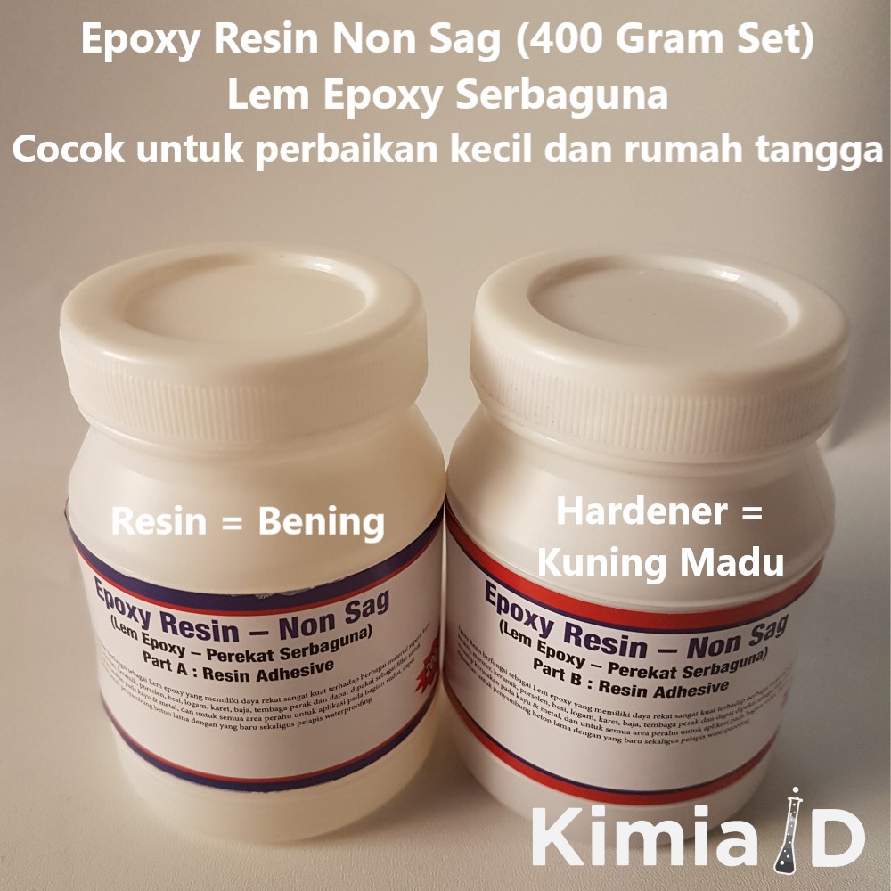 Jual Epoxy Resin Non Sag 400 Gram - Lem Epoxy Resin - Lem Material ...
