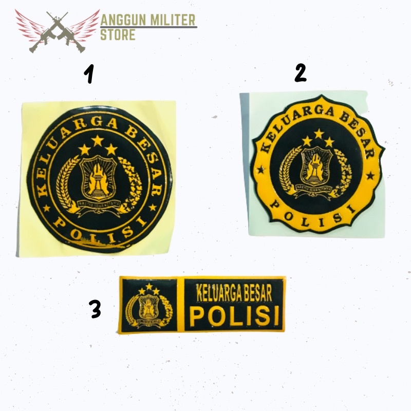 Jual Stiker Polisi / Stiker keluarga besar polisi / Stiker logo polisi ...