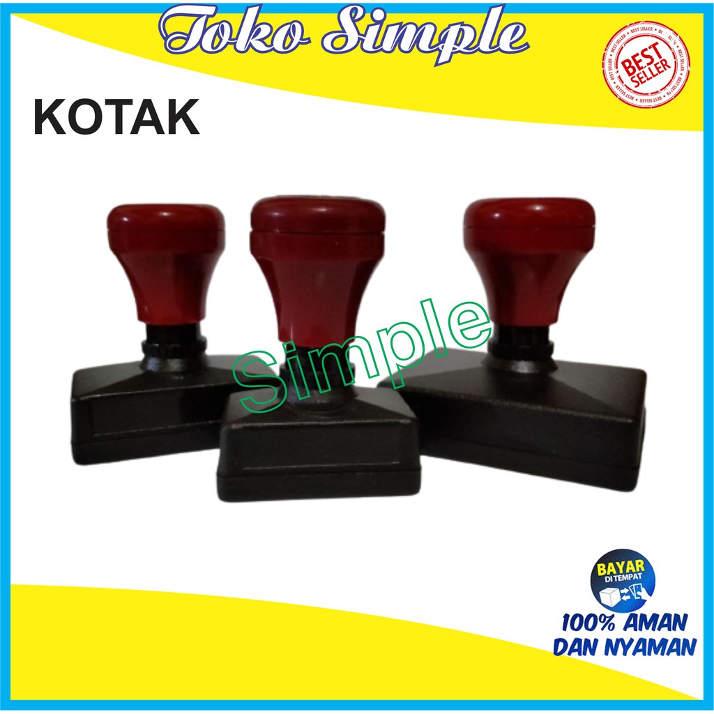 Jual GROSIR GAGANG STEMPEL FLASH I STEMPEL WARNA I KOTAK | Shopee Indonesia