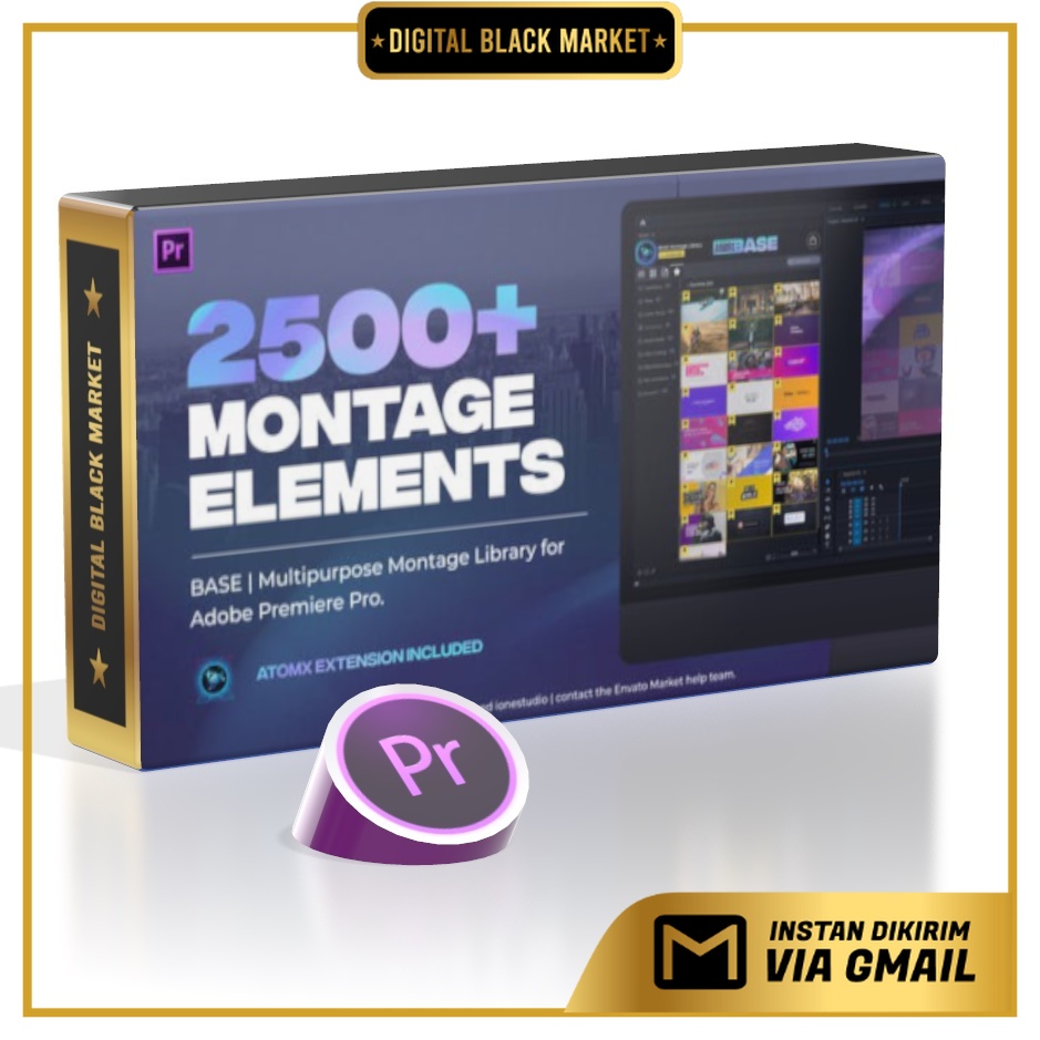 Jual ID3620 - Atomx Base Transitions And Motion Graphics For Premiere ...