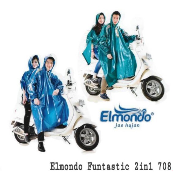 Jual Mantel Jas Hujan Ponco Lengan 2 Kepala Jumbo ELMONDO Funtastic ...
