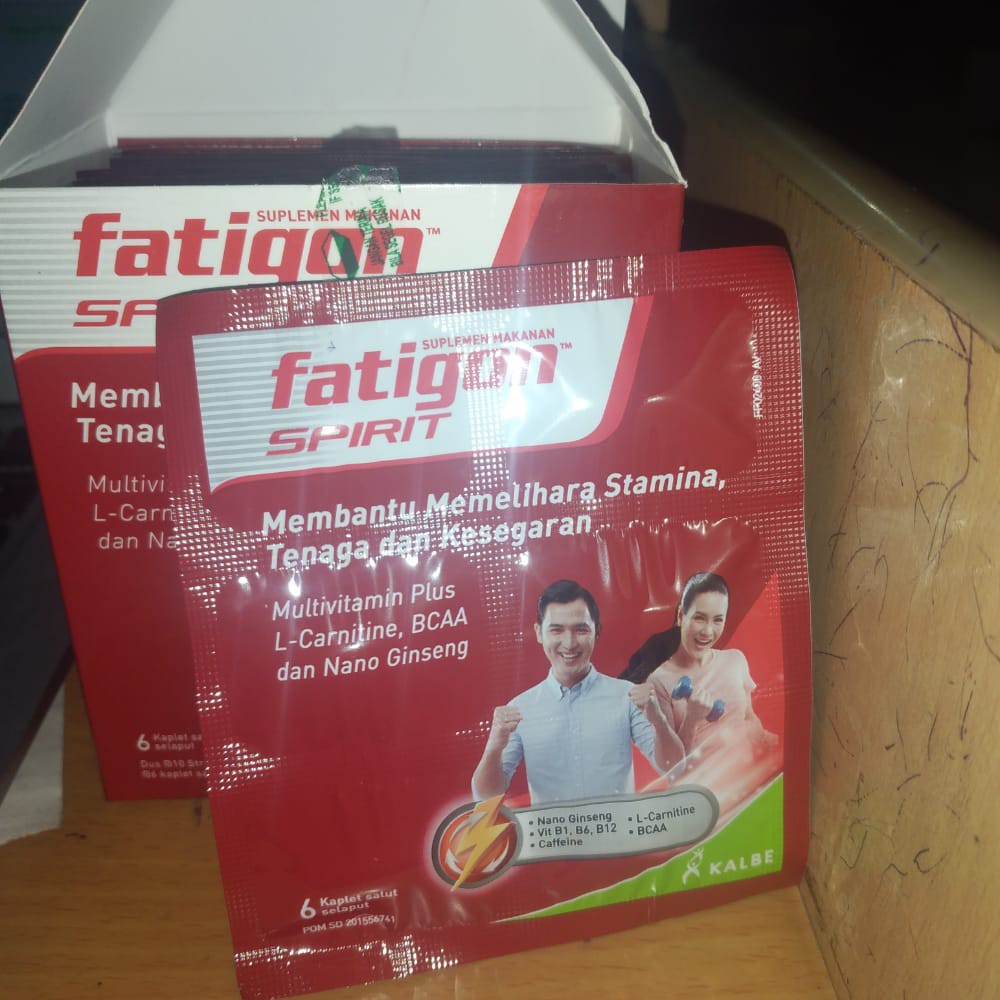 Jual FATIGON SPIRIT PER STRIP @6'S 6 KAPLET UNTUK DAYA TAHAN TUBUH ...