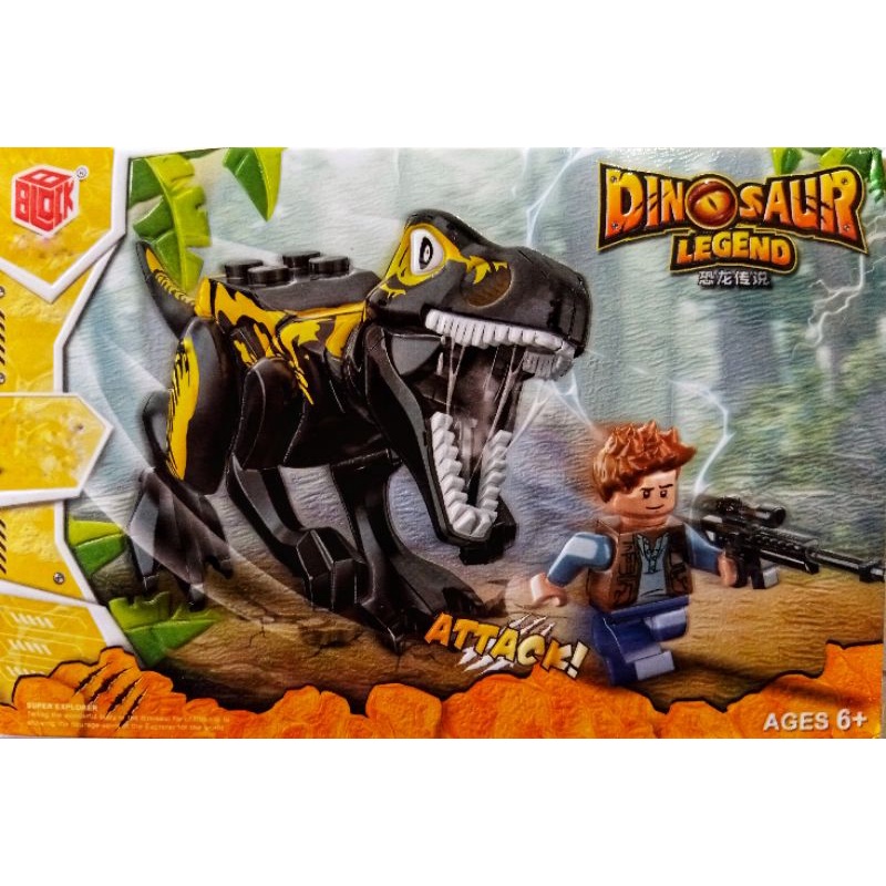 Jual mainan Dino dinosaurus + orang bricks action figure berkualitas ...