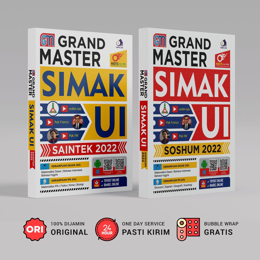 Jual Buku Grand Master SIMAK UI SAINTEK SOSHUM 2022 | Shopee Indonesia
