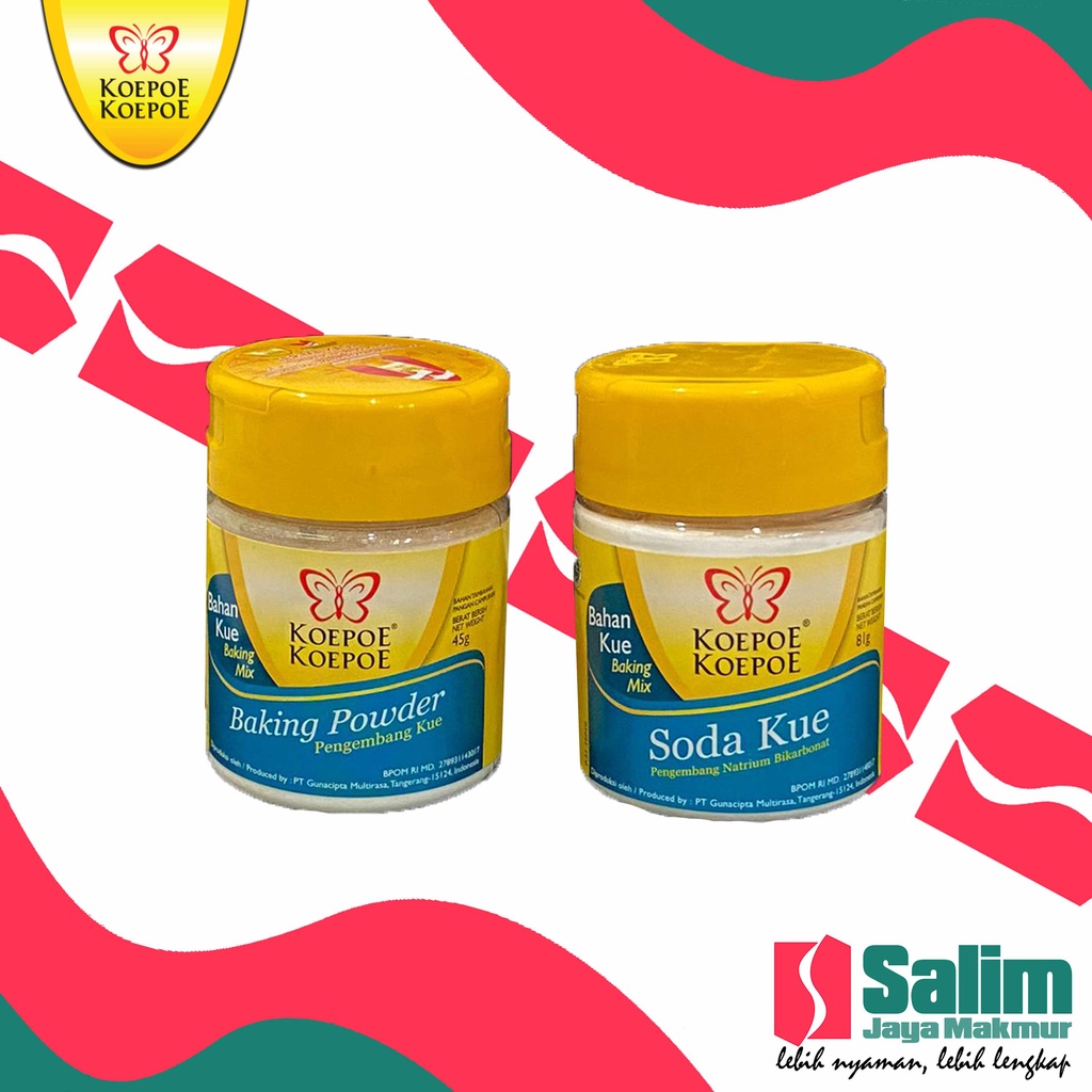 Jual Koepoe Koepoe Soda Kue 81gr & Baking Powder 45gr - Bahan ...