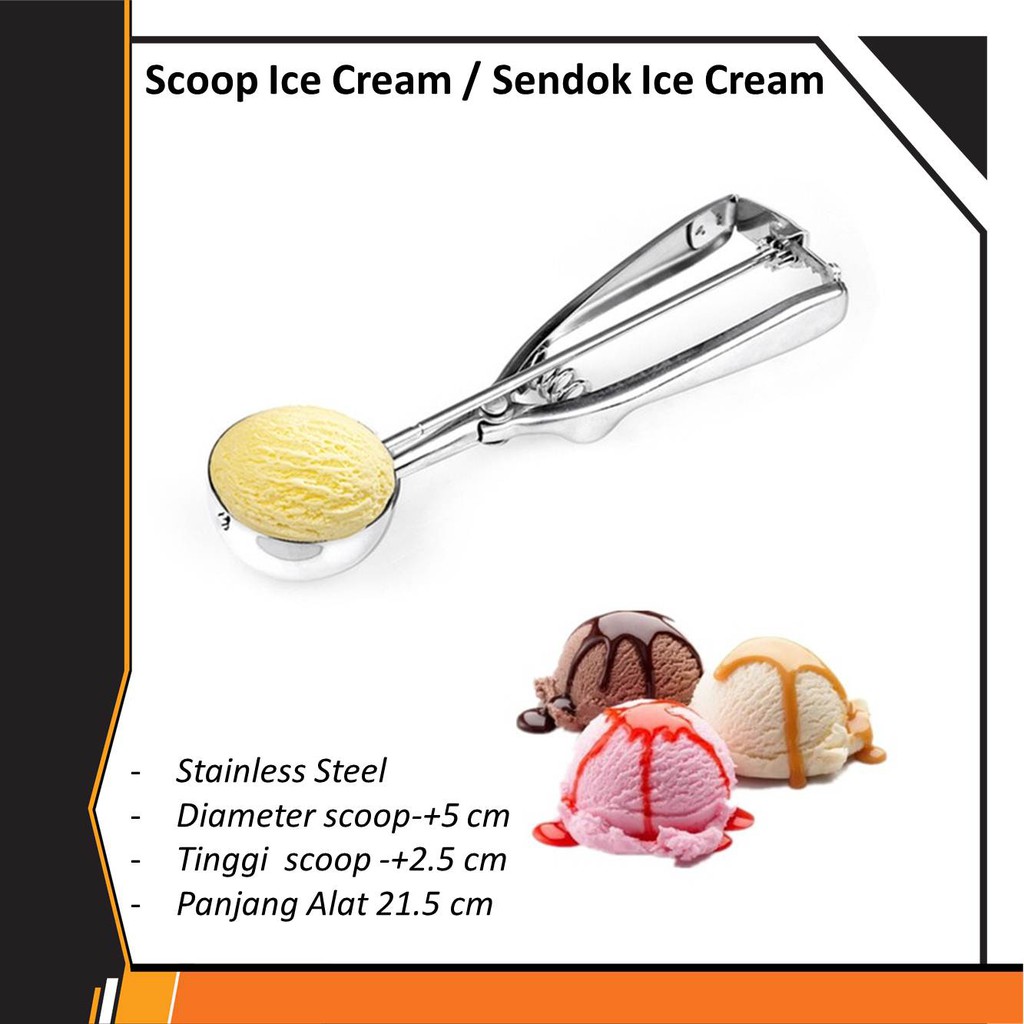 Jual Sendok Scoop Ice Cream / Sendok Scop Es Krim | Shopee Indonesia