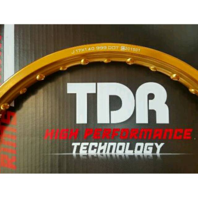 Jual Velg pelek TDR RACING GOLD ring 17 1pcs | Shopee Indonesia